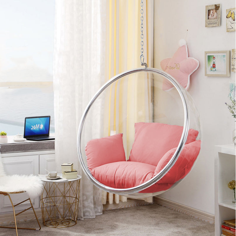 Pink bubble chair store