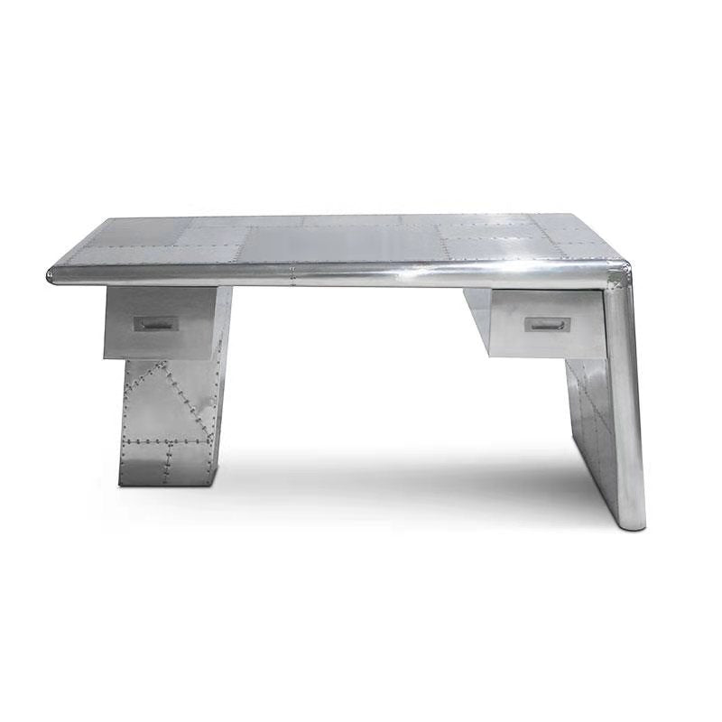 Aviator Office Desk, Aluminium – Mityhome
